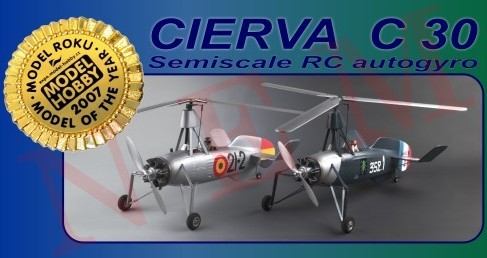 CIERVA C30 GYROPLANE : SCALE MODEL RC AUTOGYRO MODEL PLANE : SCALE RC ...